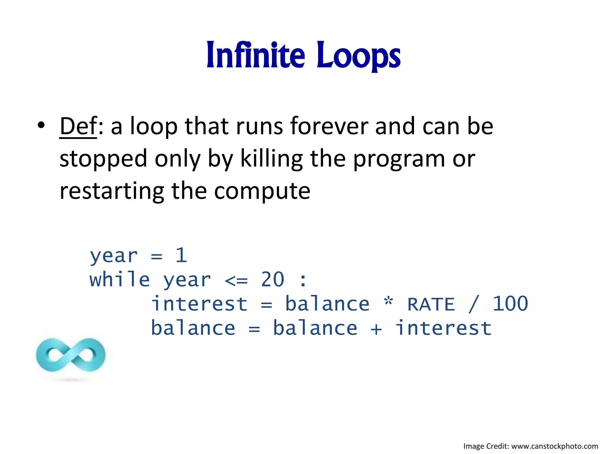 An Introduction To Python - WHILE Loop | PPTX