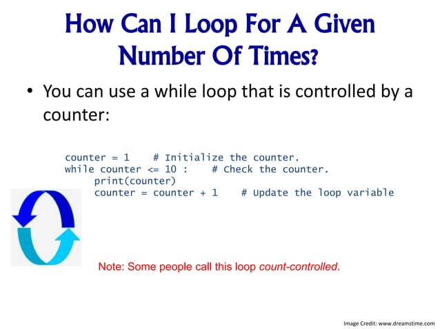 An Introduction To Python - WHILE Loop | PPTX | Programming Languages ...