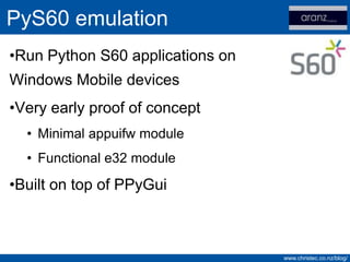 Python - A Mobile Perspective | PPT
