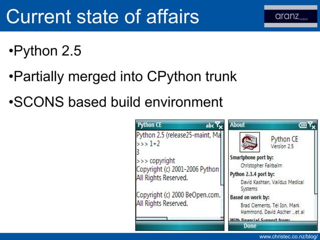 Python - A Mobile Perspective | PPT