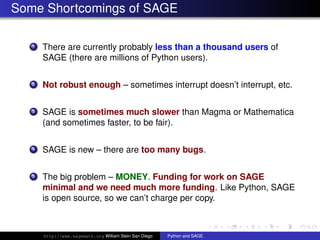 Python and Sage | PPT
