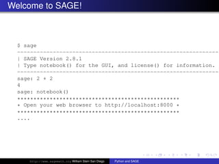 Python and Sage | PPT