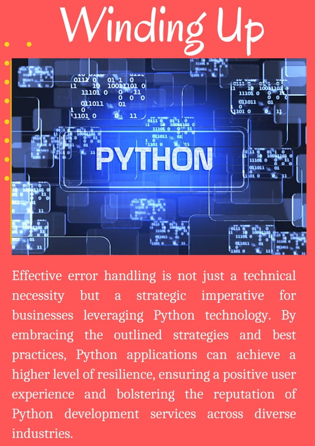 Effective Error Handling In Python Applications Strategies And Best Practices Pdf