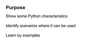 Python a practical perspective | PPTX