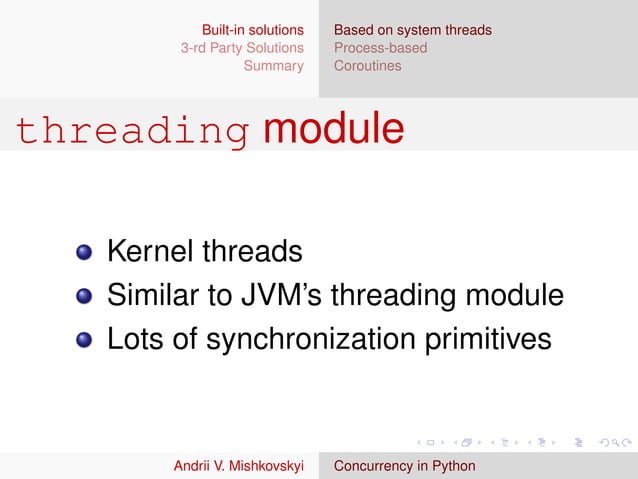 Python concurrency: libraries overview | PPT