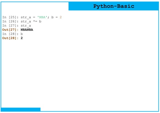 Python basic - v01 | PDF