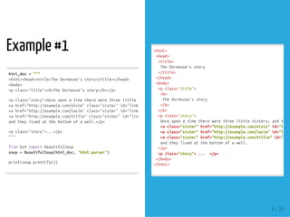 Python beautiful soup - bs4 | PPT
