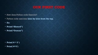 Python-Beginer-PartOnePython is one of the top programming languages in ...