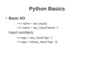 Python bootcamp - C4Dlab, University of Nairobi | PDF