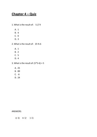 Python breakdown-workbook | PDF | Web Development | Internet