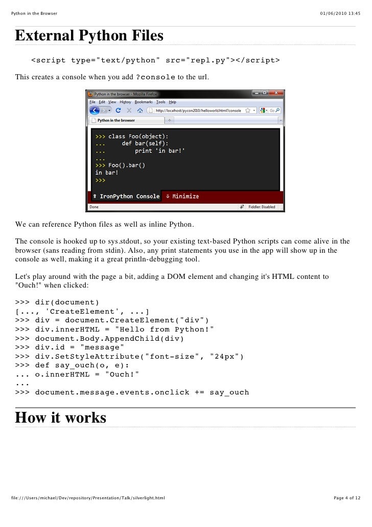 Python In The Browser 9822