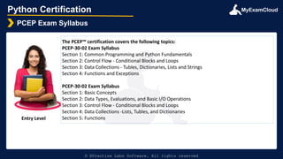 Python Certification | PDF