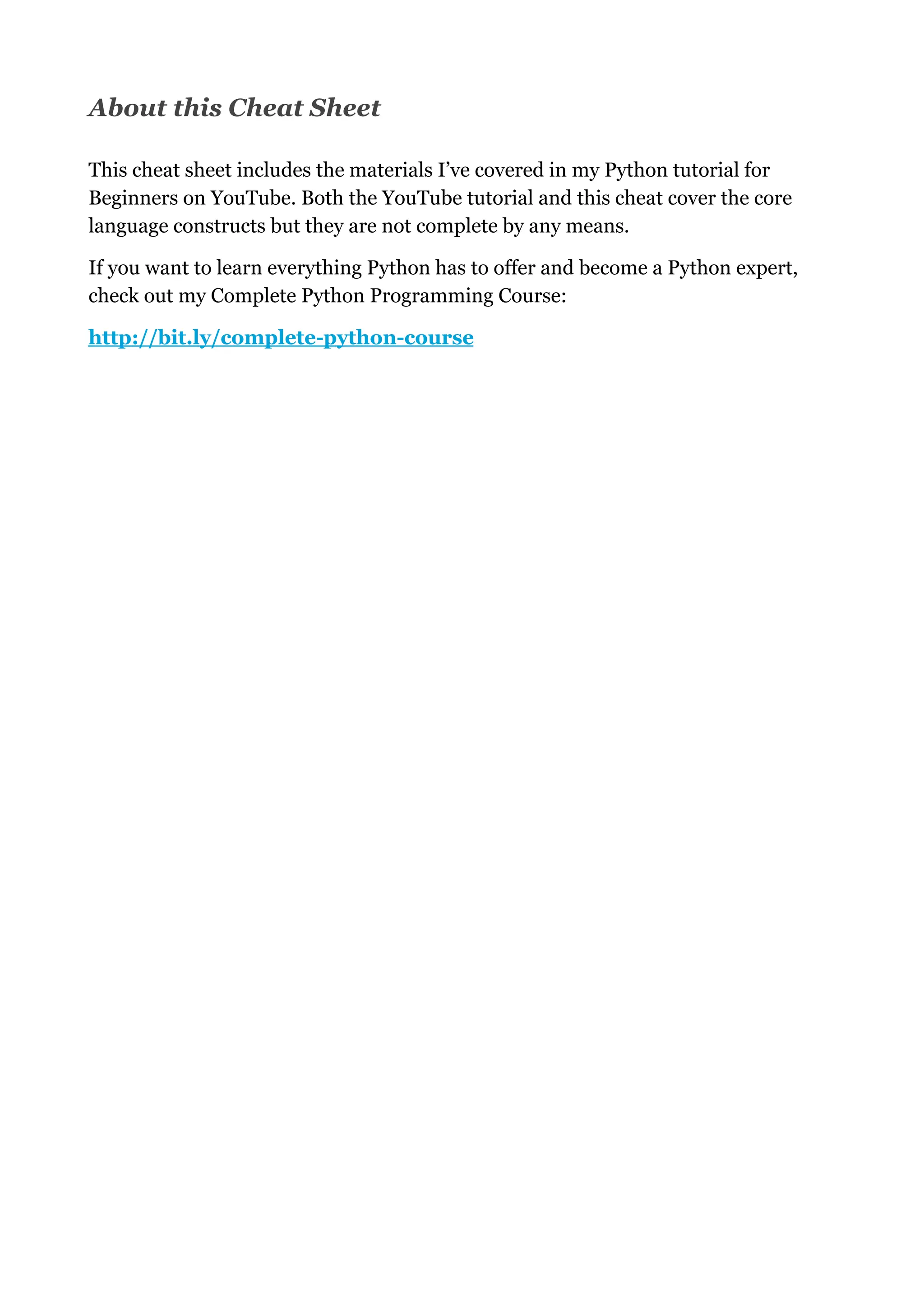 Python Cheat Sheetpdf