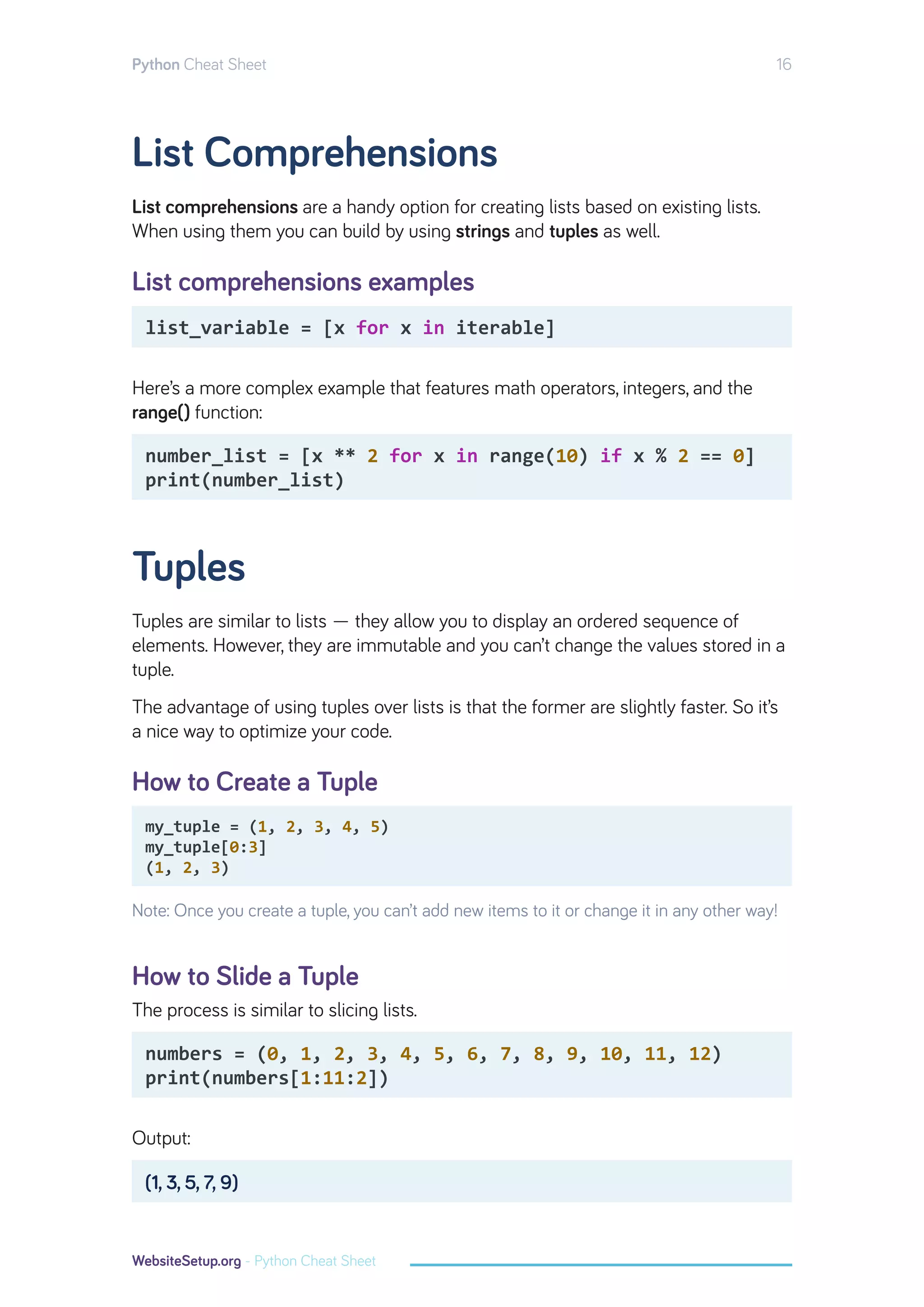 Python cheat-sheet | PDF