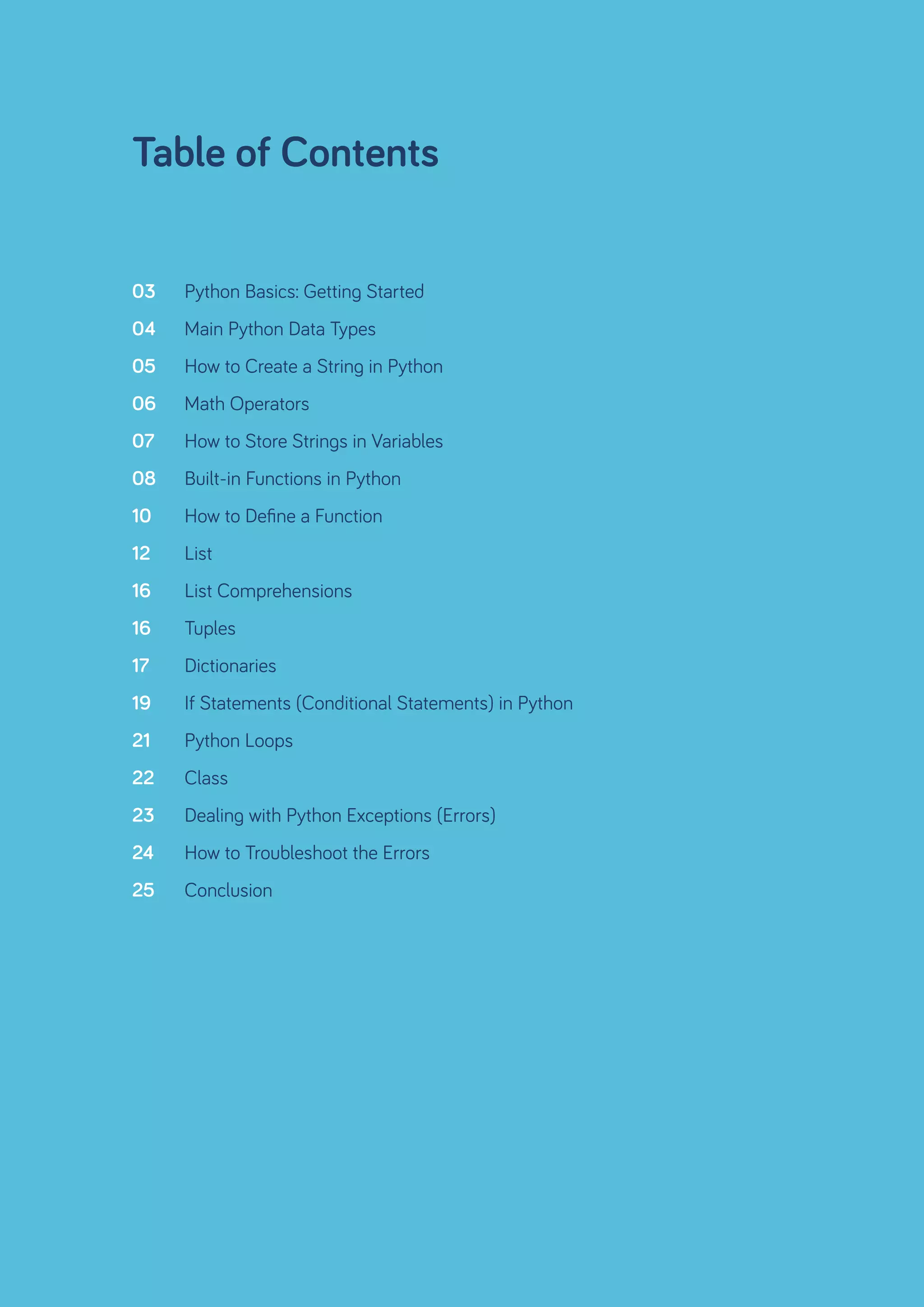 Python Cheat Sheet Pdf