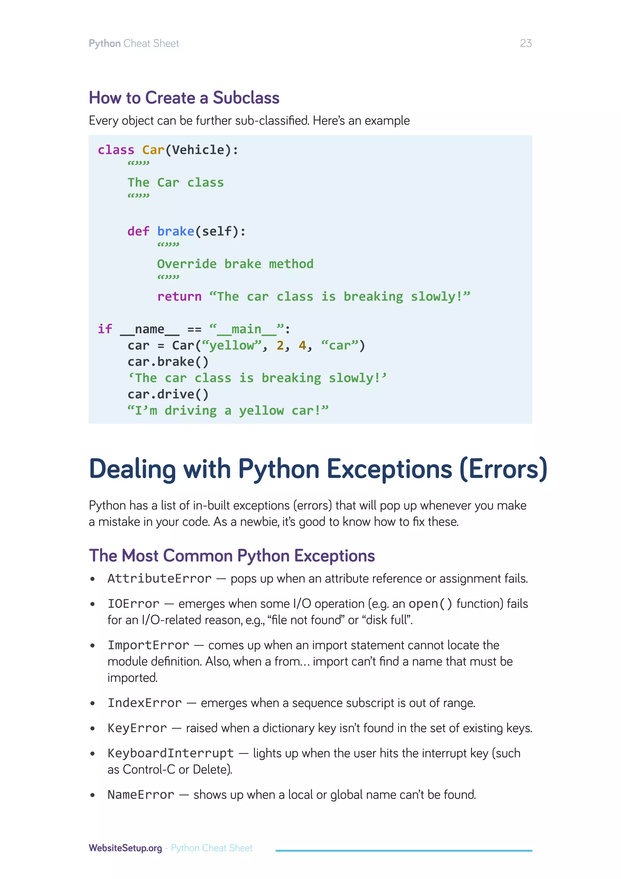 Python cheat-sheet | PDF