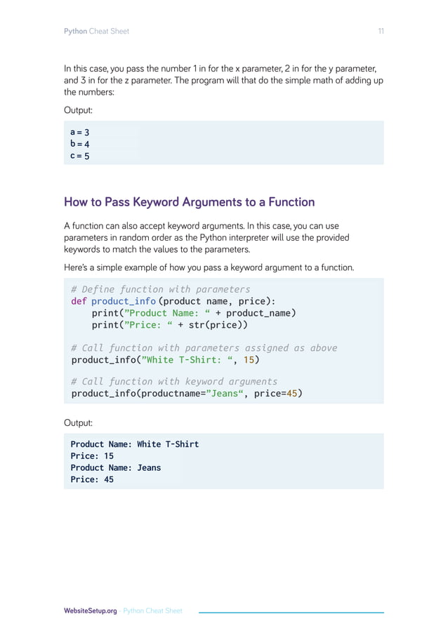 Python cheat-sheet | PDF