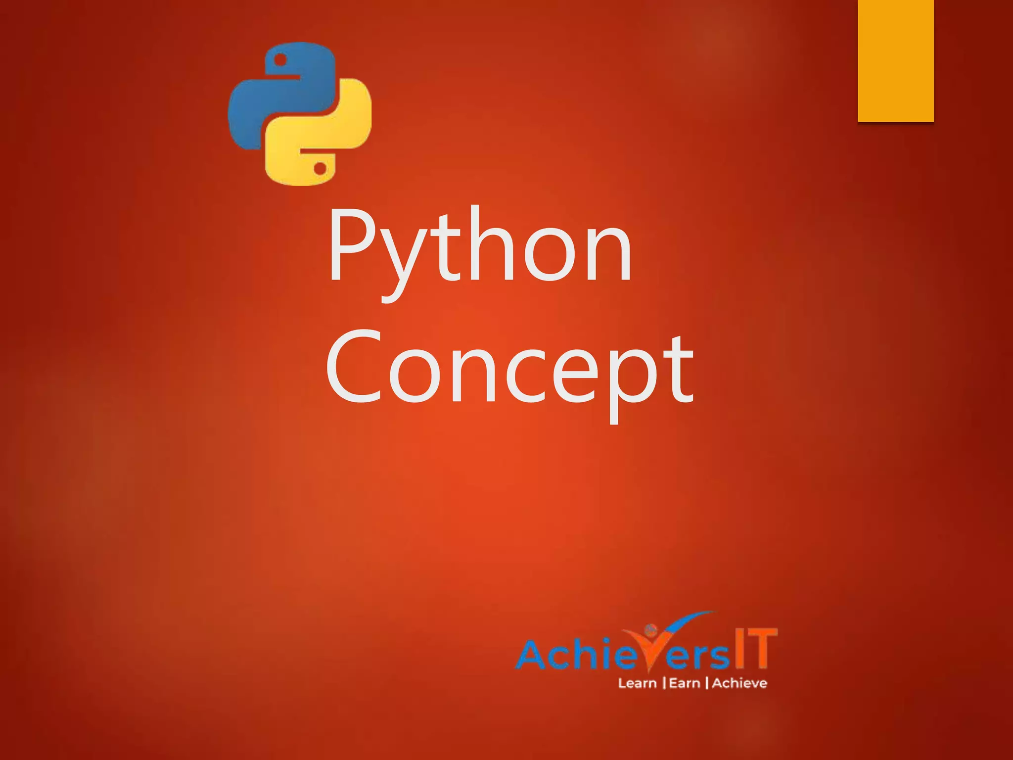 Python-Concept | PPT