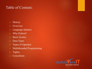 Python-Concept | PPT