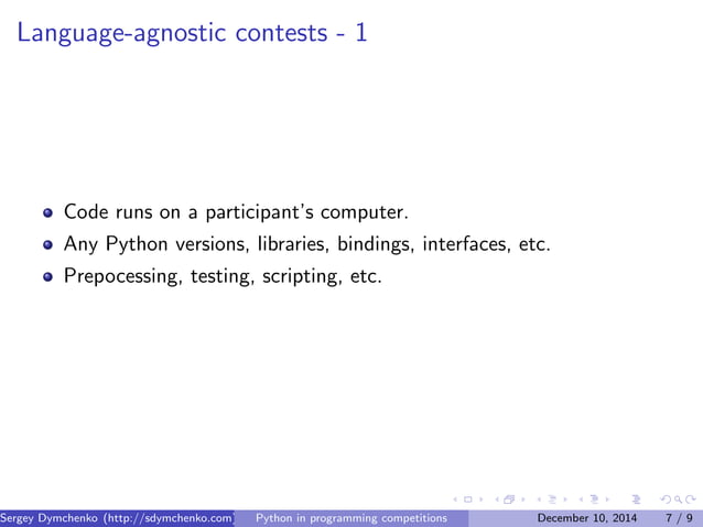 Python in programming competitions | PDF | Programming Languages ...