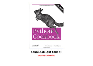 Python Cookbook | PPT