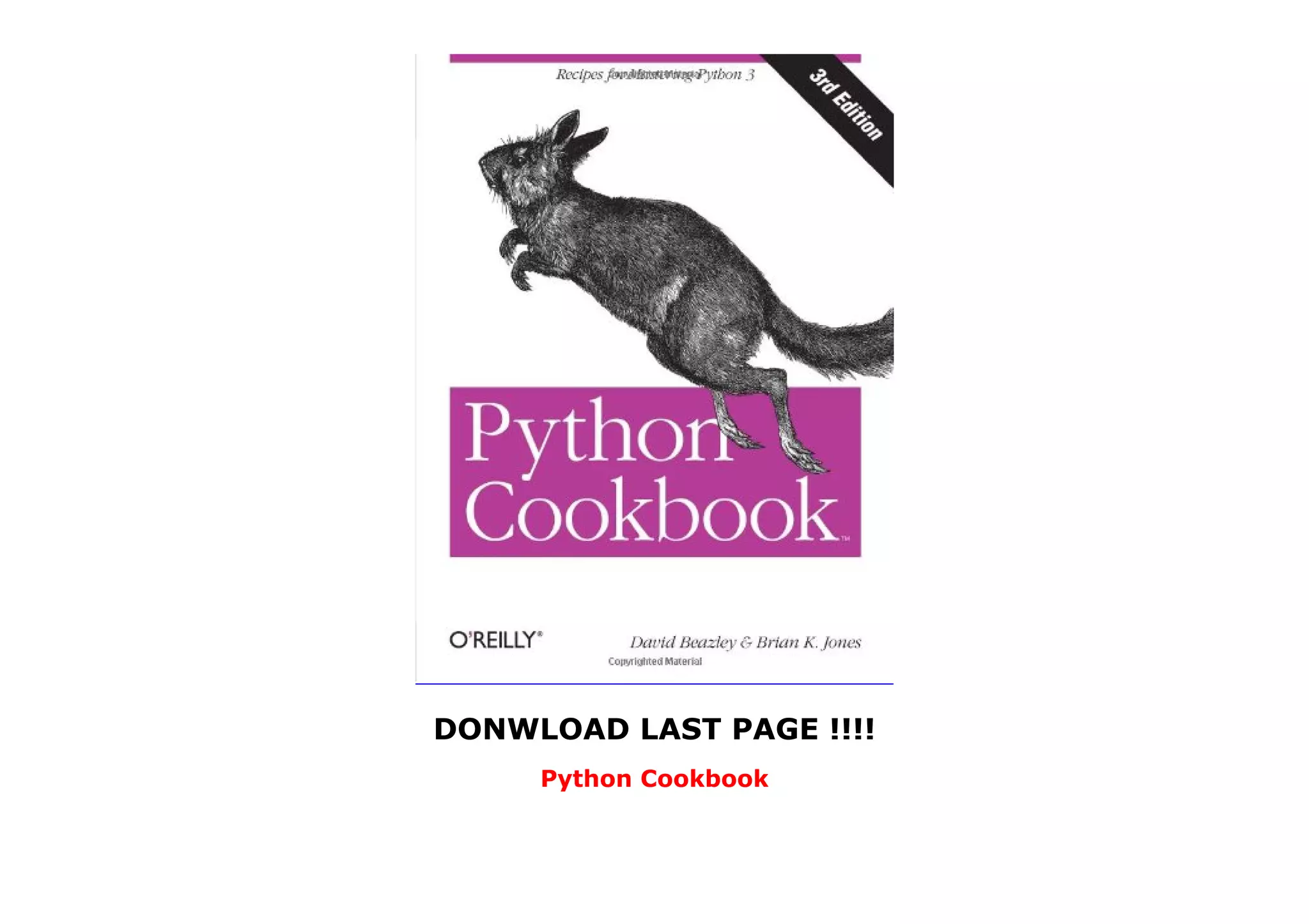 Python Cookbook Ppt 0789