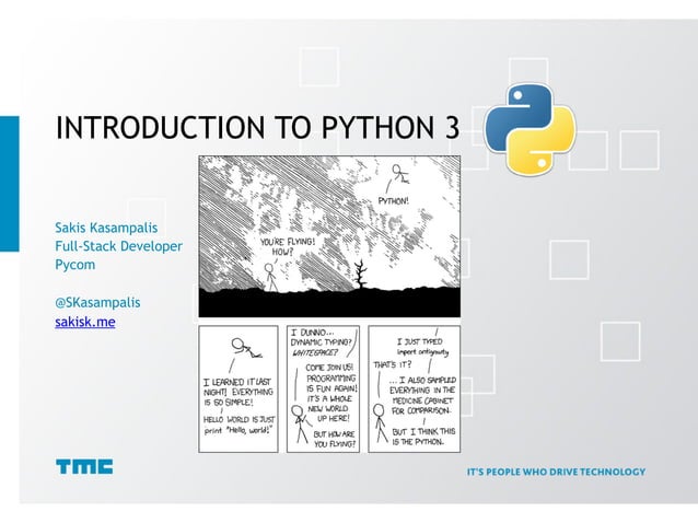 Introduction to Python 3 | PPT