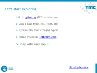 Introduction to Python 3 | PPT