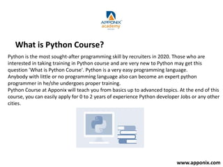 Python courses | PPT