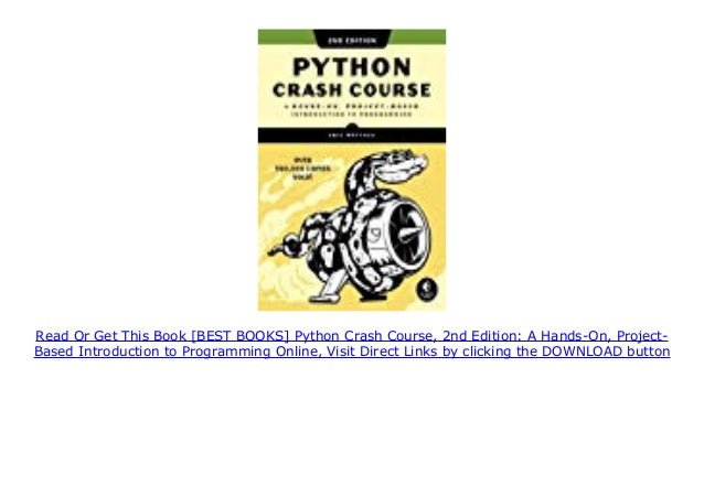 [NEWS] Python Crash Course, 2nd Edition: A Hands-On, Project-Based ...
