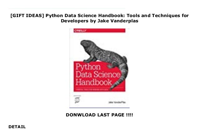 T Ideas Python Data Science Handbook Tools And Techniques For Developers By Jake Vanderplas