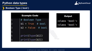 Python Data Types - Learn in a Minute | PDF