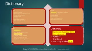 Python - Data Structures | PPTX