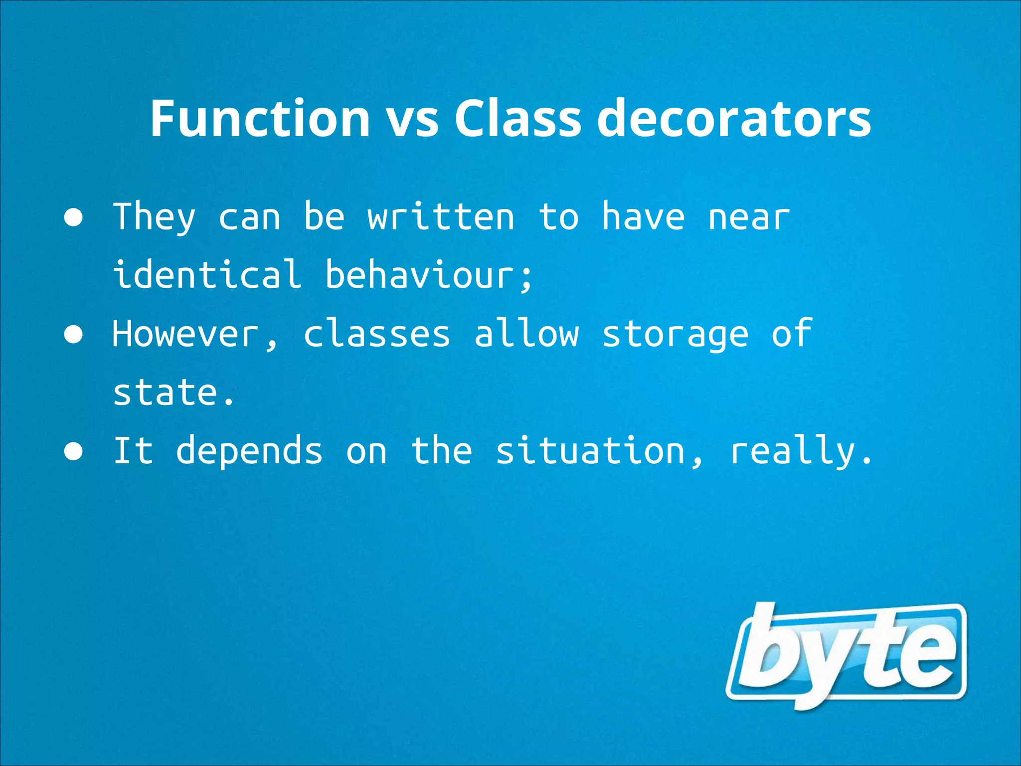 Introduction to Python decorators | PPT