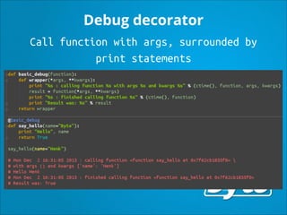 Introduction to Python decorators | PPT