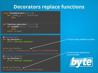 Introduction to Python decorators | PPT