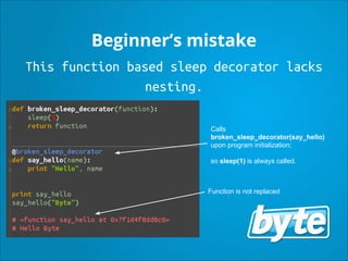 Introduction to Python decorators | PPT