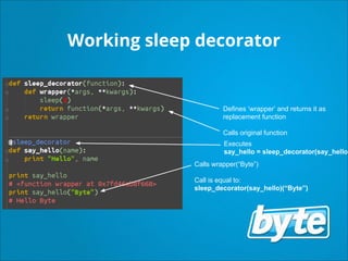 Introduction to Python decorators | PPT