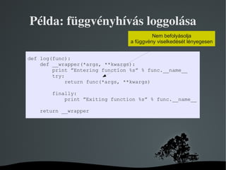 Python dekoratorok | PDF