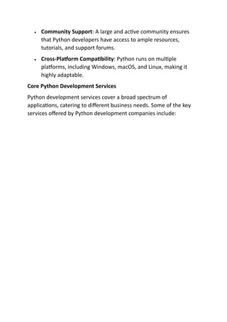 Best Python Development Services in Bangalore | PDF