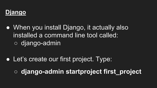 Python Django Basics | PPT