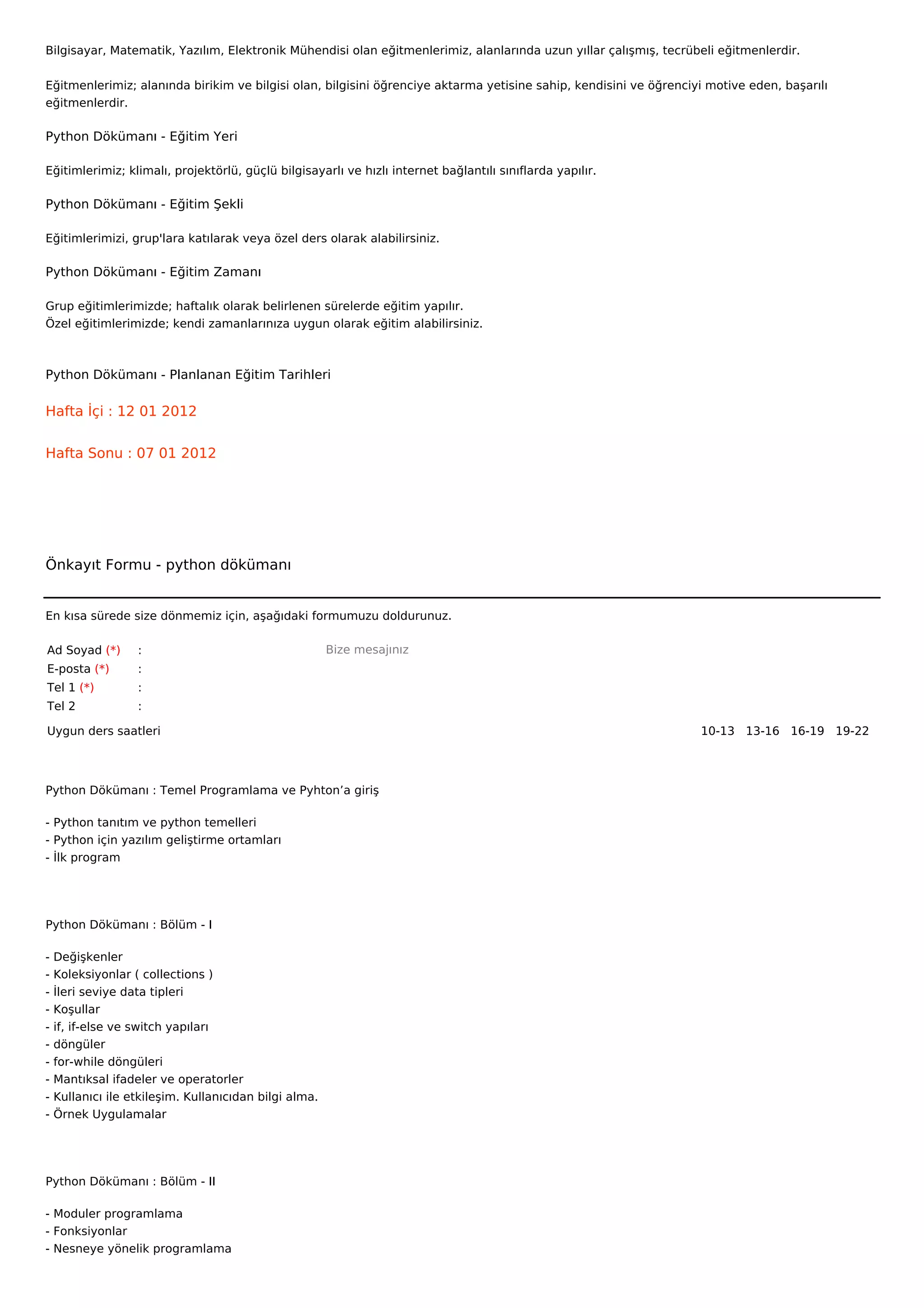 Python dokumani | PDF