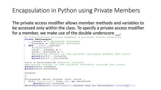 Python Encapsulationpptx 6993