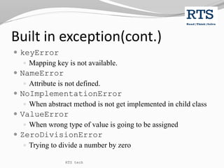 Python Exception Handling | PPT