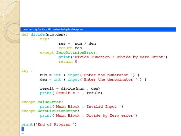 Python exception handling | PDF
