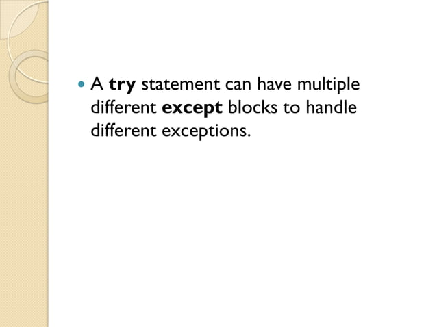 Python exception handling | PDF