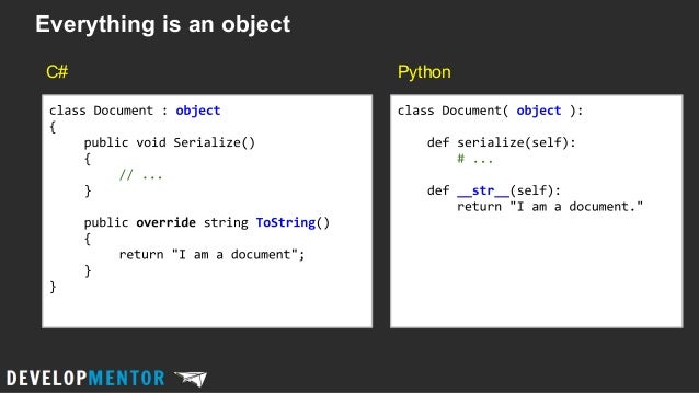 Python for the C# developer