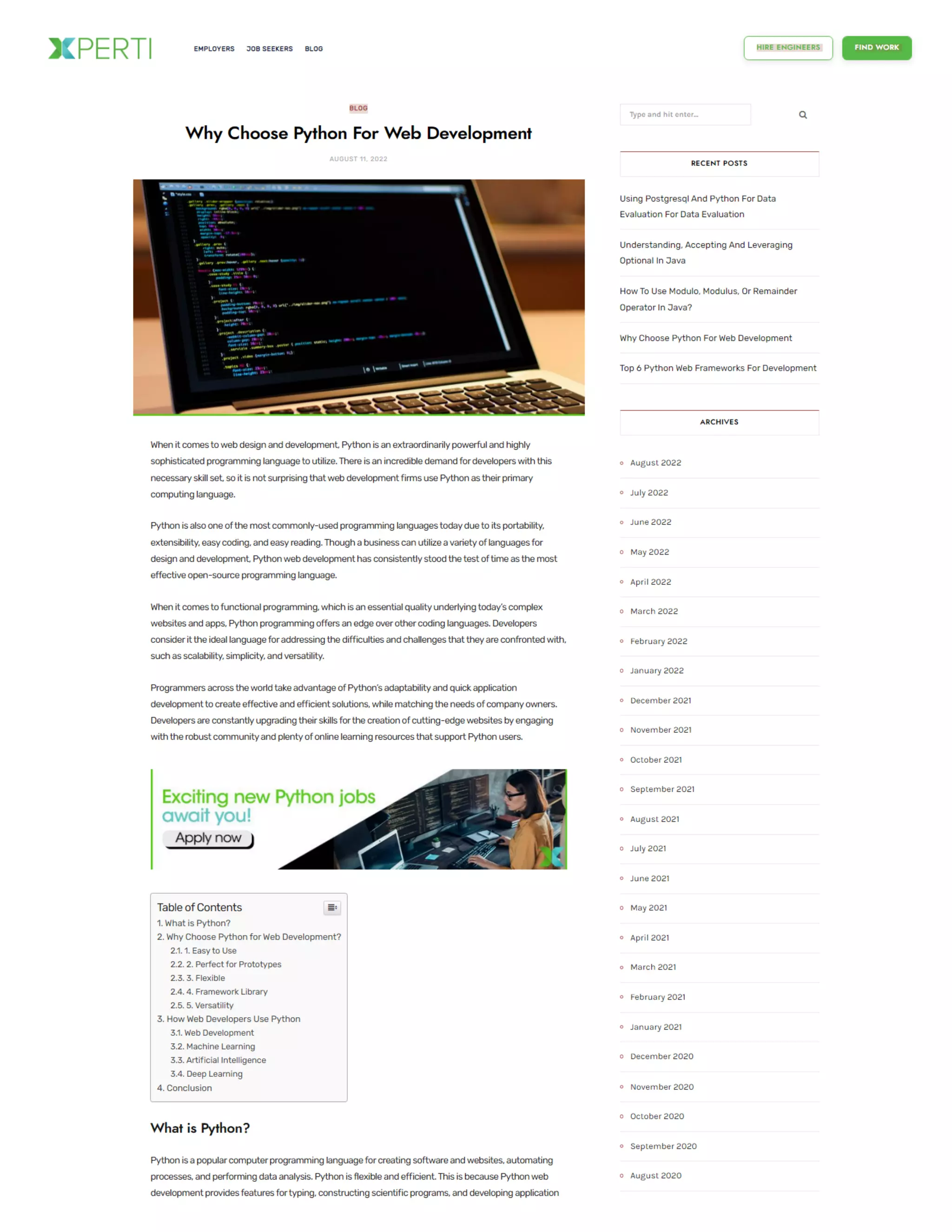 Why Choose Python For Web Development Pdf Web Development Internet