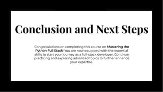 python-full - stack - course in hyderabad | PPT