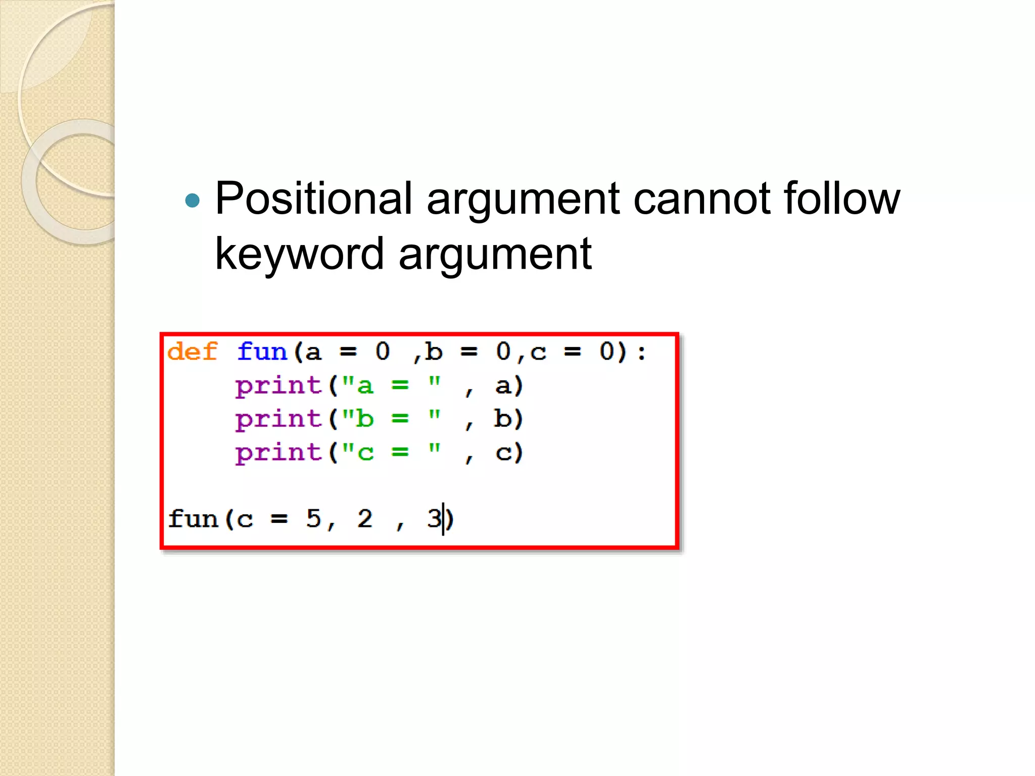 Python Functions Ppt